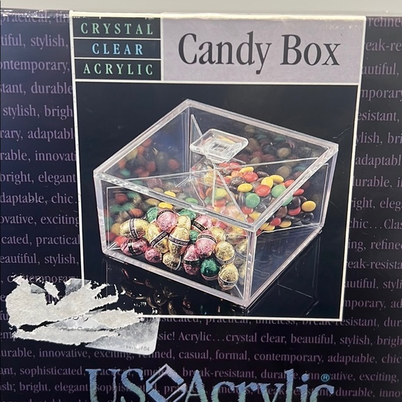 us acrylic | Kitchen | New Us Acrylic Clear Candy Box In Box | Poshmark